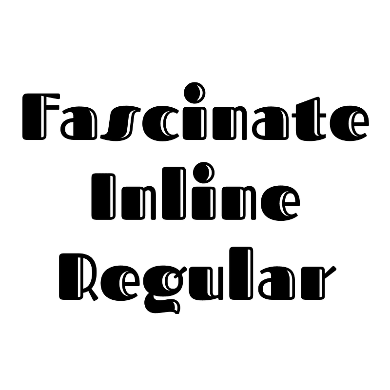 Fascinate Inline Regular font - Free fonts on Creazilla | Creazilla