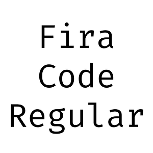 Fira Code Regular - Free fonts on creazilla.com