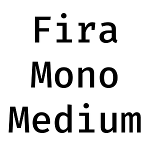 Fira Mono Medium - Free fonts on creazilla.com