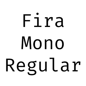 Fira Mono Regular - Free fonts on creazilla.com