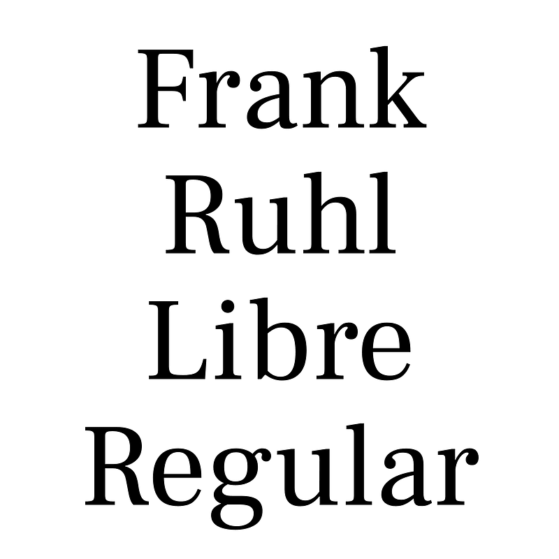 Frank Ruhl Libre Regular - Free fonts on creazilla.com