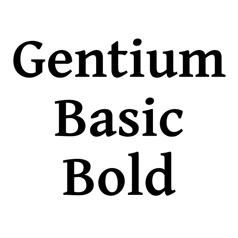 Gentium Basic Bold - Free fonts on creazilla.com