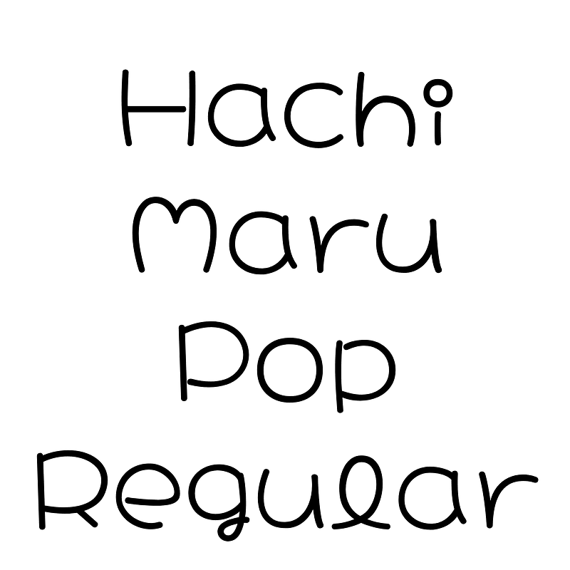 Hachi Maru Pop Regular font - Free fonts on Creazilla | Creazilla