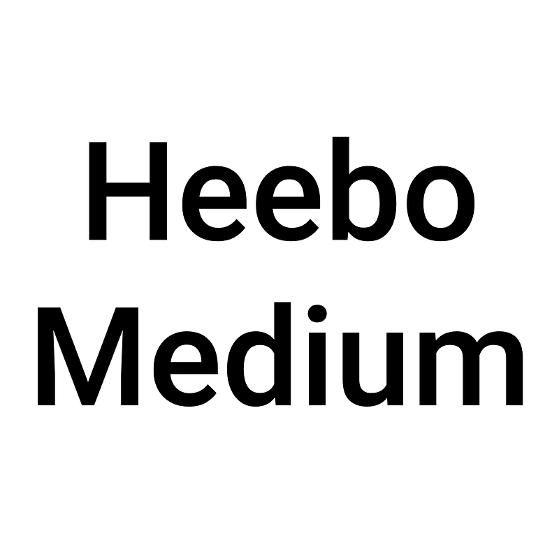 Heebo Medium font - Free fonts on Creazilla | Creazilla