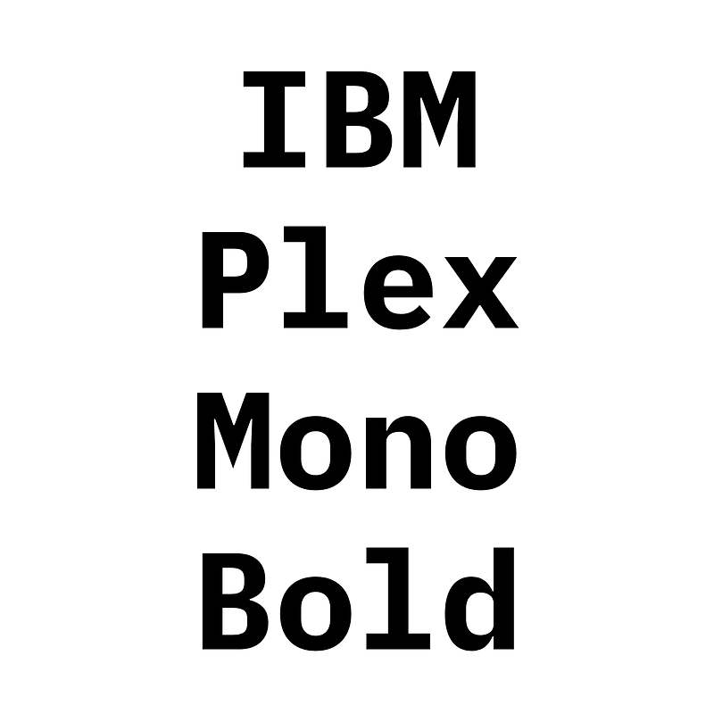 Ibm Plex Mono Bold Font Free Fonts On Creazilla Creazilla