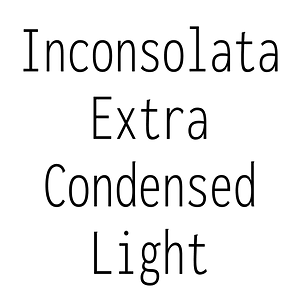 Inconsolata Semi Condensed Extra Light font - Free fonts on Creazilla ...