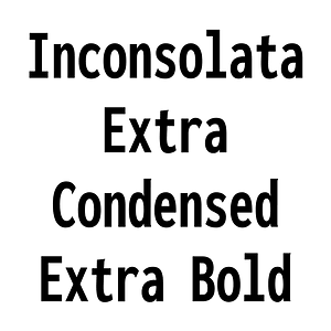 Inconsolata Extra Bold font - Free fonts on Creazilla | Creazilla