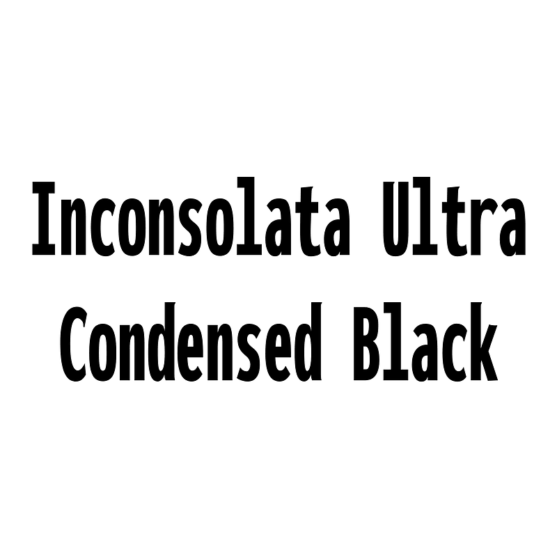 Inconsolata Ultra Condensed Black font - Free fonts on Creazilla ...