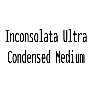 Inconsolata Extra Condensed Medium | Creazilla