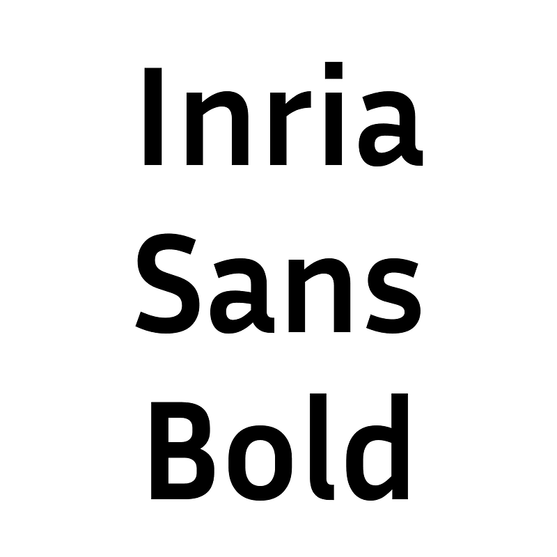 Inria Sans Bold font - Free fonts on Creazilla | Creazilla