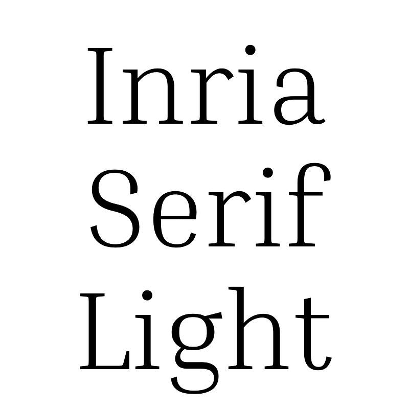 Inria Serif Light - Free fonts on creazilla.com