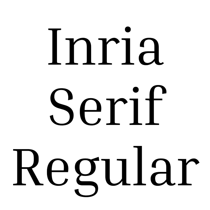 Inria Serif Regular font - Free fonts on Creazilla | Creazilla