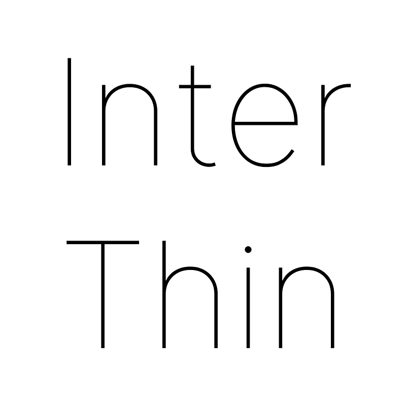 Inter Thin font - Free fonts on Creazilla | Creazilla
