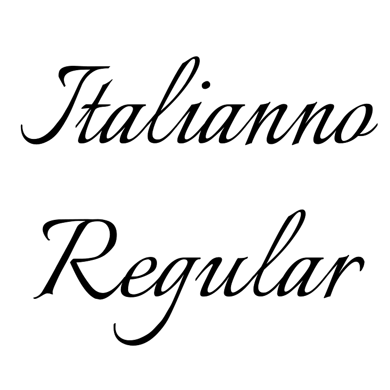 Italianno Regular - Free fonts on creazilla.com