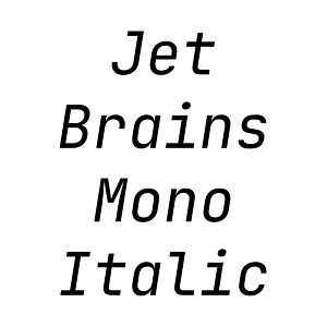 Jet Brains Mono Light | Creazilla