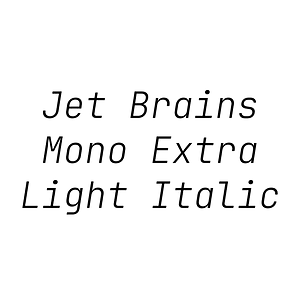 Jet Brains Mono Light font - Free fonts on Creazilla | Creazilla