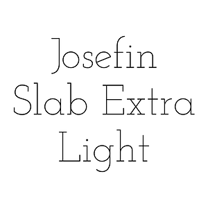 Josefin Slab Regular | Creazilla