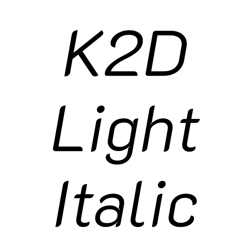 K2D Light Italic font - Free fonts on Creazilla | Creazilla