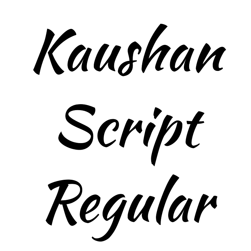 Kaushan Script Regular Font Free Fonts On Creazilla Creazilla