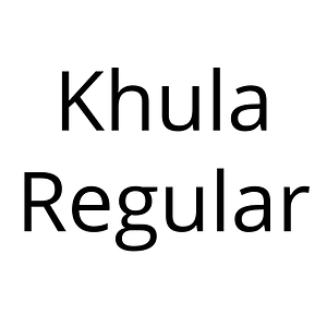 Khula Regular - Free fonts on creazilla.com