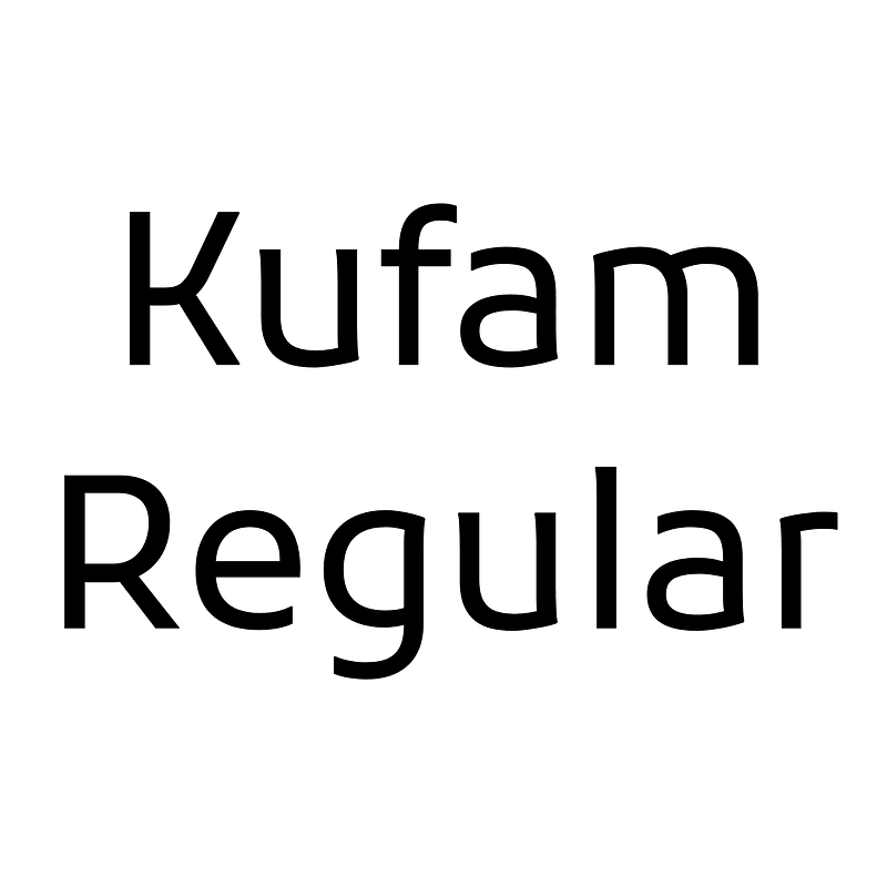 Kufam Regular font - Free fonts on Creazilla | Creazilla