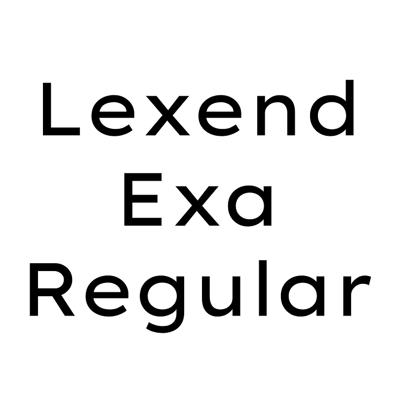 Lexend Exa Regular - Free fonts on creazilla.com