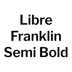 Libre Franklin Bold font - Free fonts on Creazilla | Creazilla