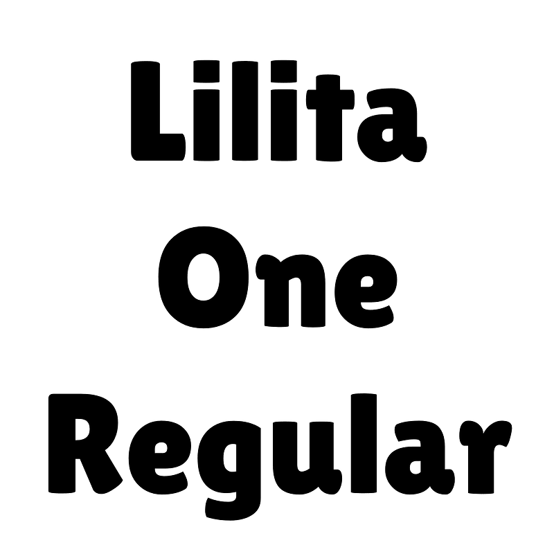 Lilita One Regular font - Free fonts on Creazilla | Creazilla