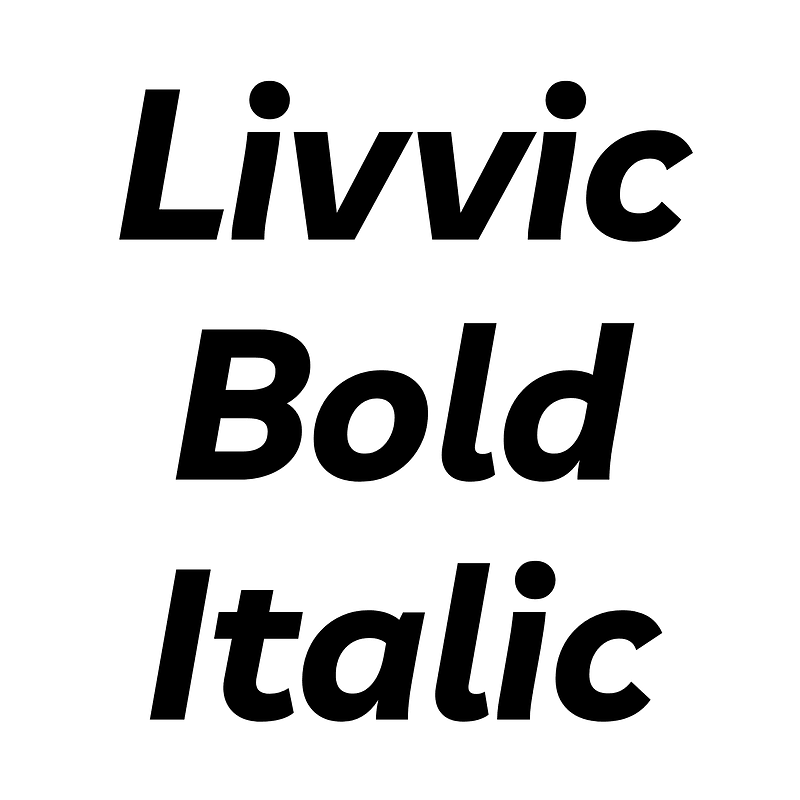 Livvic Bold Italic Font Free Fonts On Creazilla Creazilla