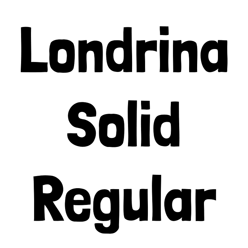 Londrina Solid Regular - Free fonts on creazilla.com