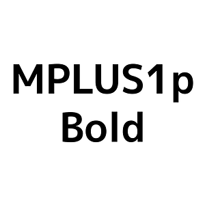 MPLUS1p Bold - Free fonts on creazilla.com