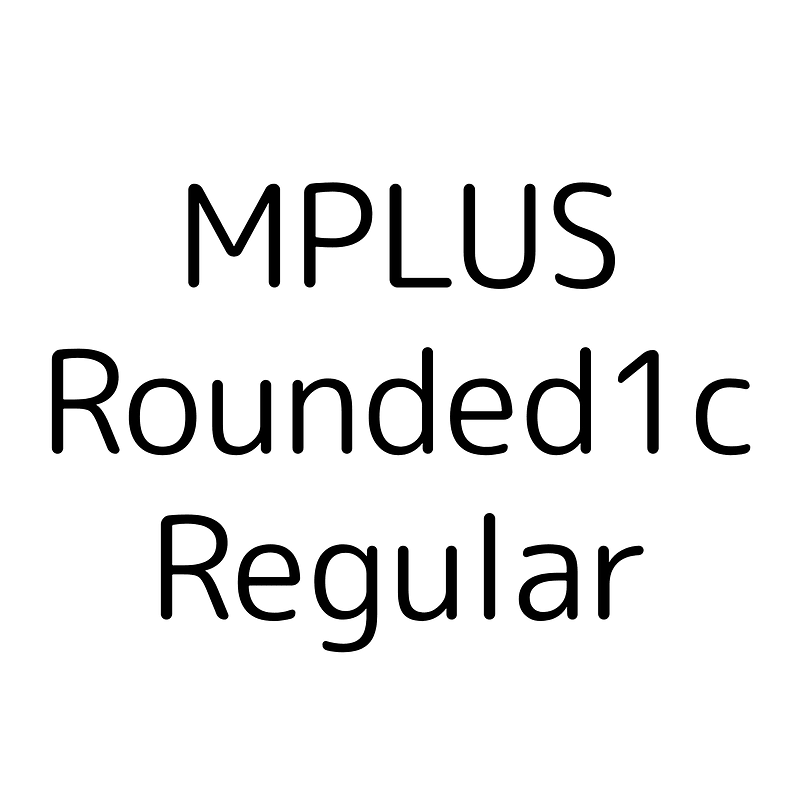 MPLUS Rounded1c Regular | Creazilla