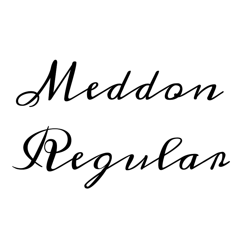 Meddon Regular | Creazilla