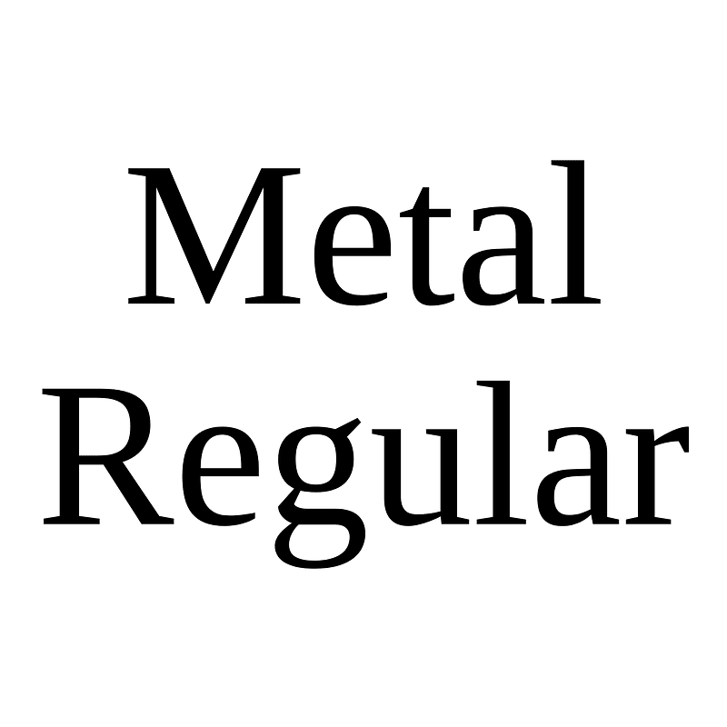 Metal Regular - Free fonts on creazilla.com