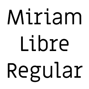Miriam Libre Regular - Free fonts on creazilla.com