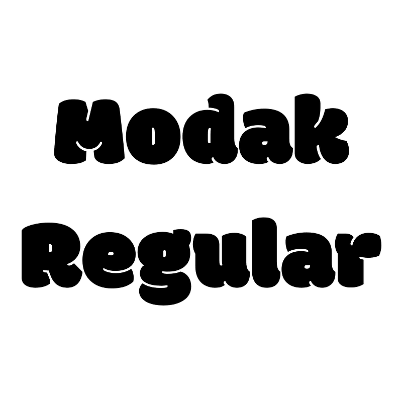 Modak Regular font - Free fonts on Creazilla | Creazilla