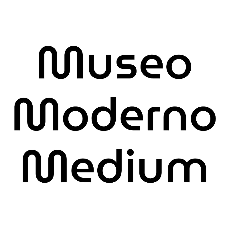 Museo Moderno Medium font - Free fonts on Creazilla | Creazilla