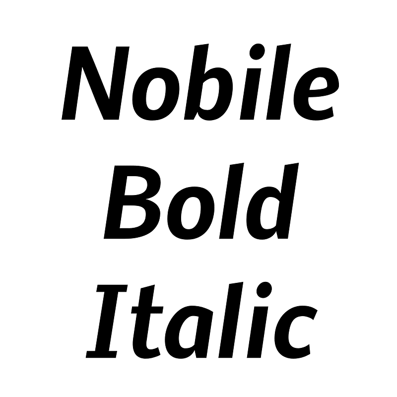 Nobile Bold Italic - Free fonts on creazilla.com