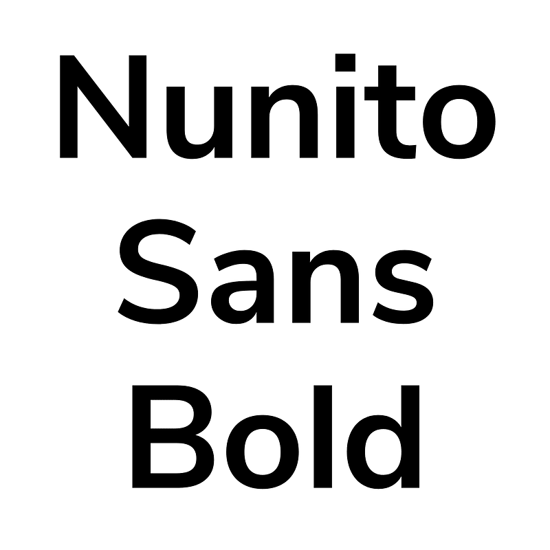 Nunito Sans Bold font - Free fonts on Creazilla | Creazilla