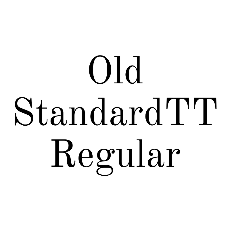 Old StandardTT Regular - Free fonts on creazilla.com
