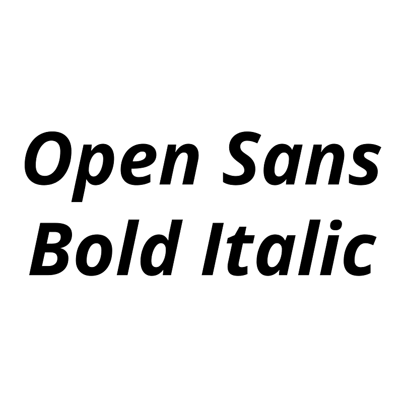 Open Sans Bold Italic font - Free fonts on Creazilla | Creazilla