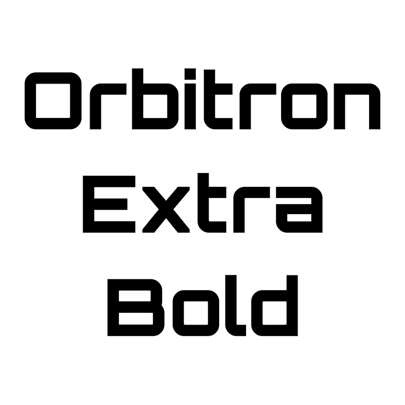 Orbitron Extra Bold font - Free fonts on Creazilla | Creazilla