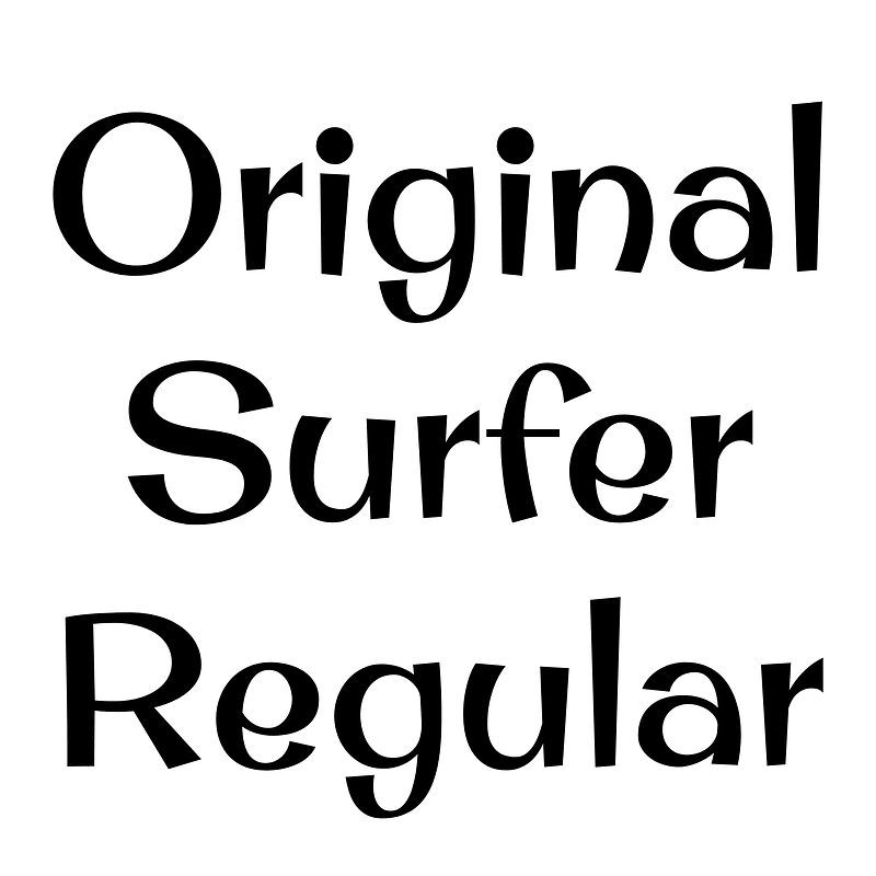Original Surfer Regular - Free fonts on creazilla.com