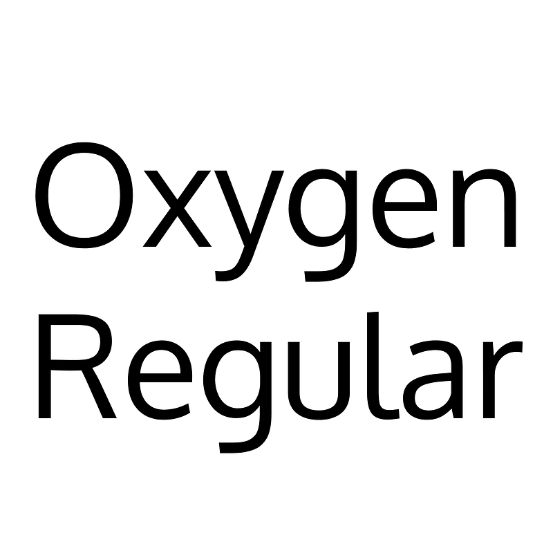 Oxygen Regular - Free fonts on creazilla.com