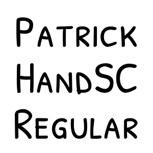 Patrick Hand Regular font - Free fonts on Creazilla | Creazilla