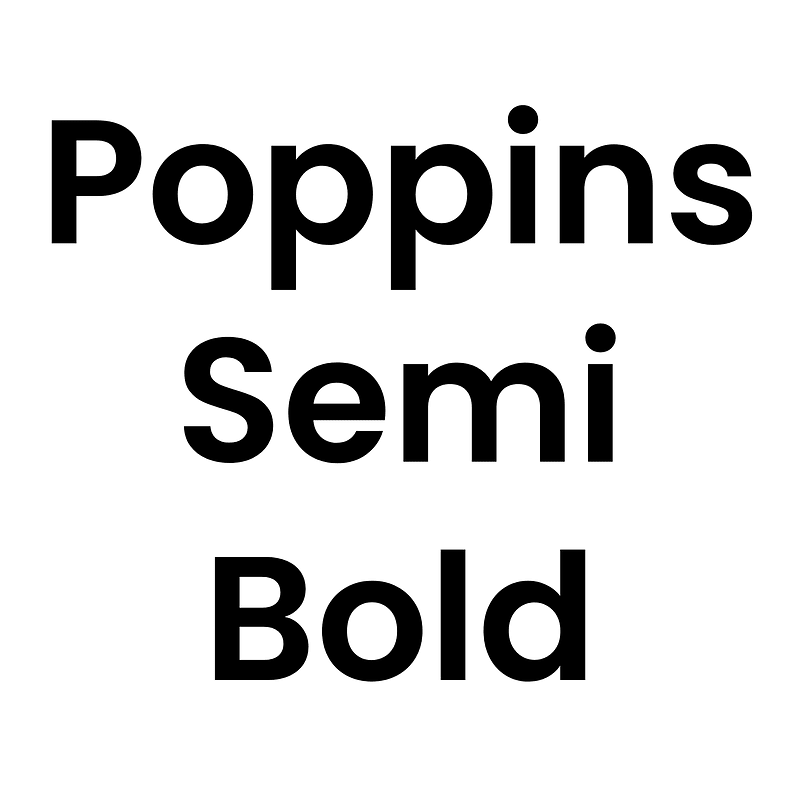 Poppins Semi Bold font - Free fonts on Creazilla | Creazilla