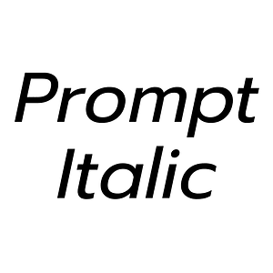 Prompt Italic - Free fonts on creazilla.com