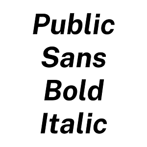 Public Sans Bold font - Free fonts on Creazilla | Creazilla
