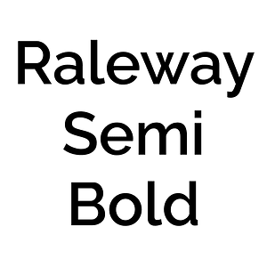 Raleway Semi Bold - Free fonts on creazilla.com