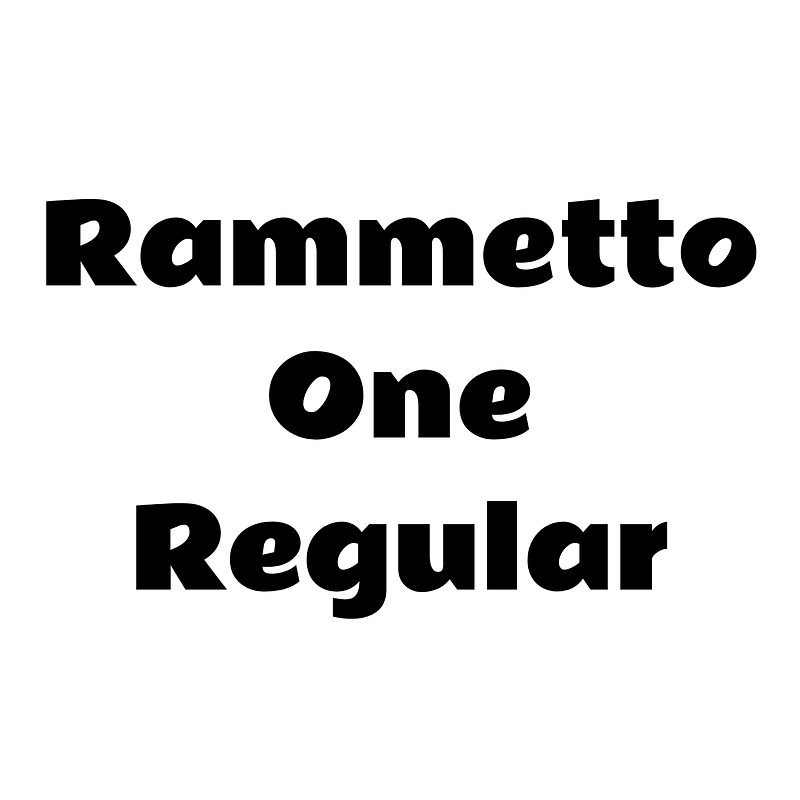 Rammetto One Regular font - Free fonts on Creazilla | Creazilla